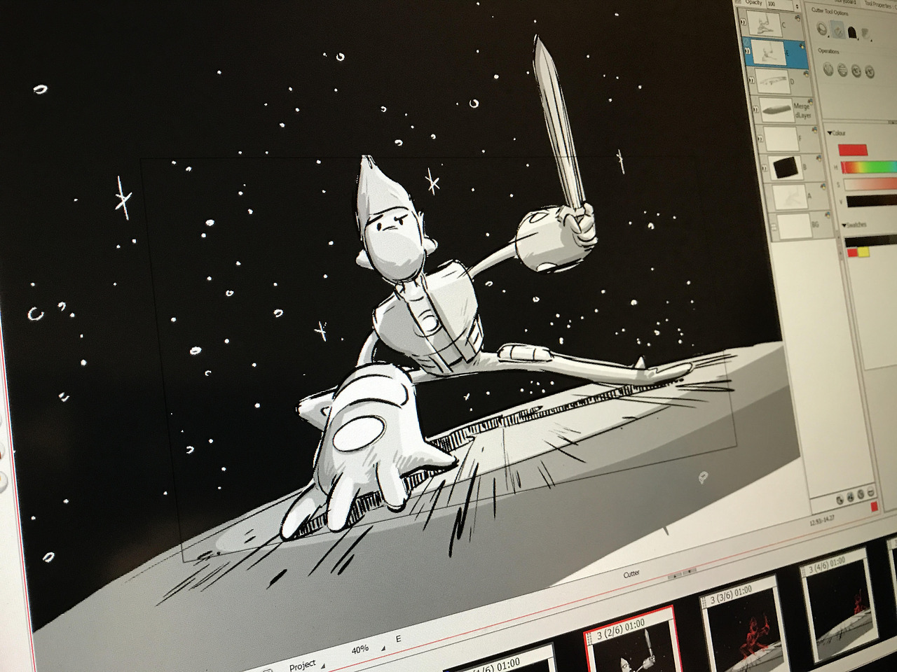 In progress. Another Bravest Warriors main title storyboard panel from ...