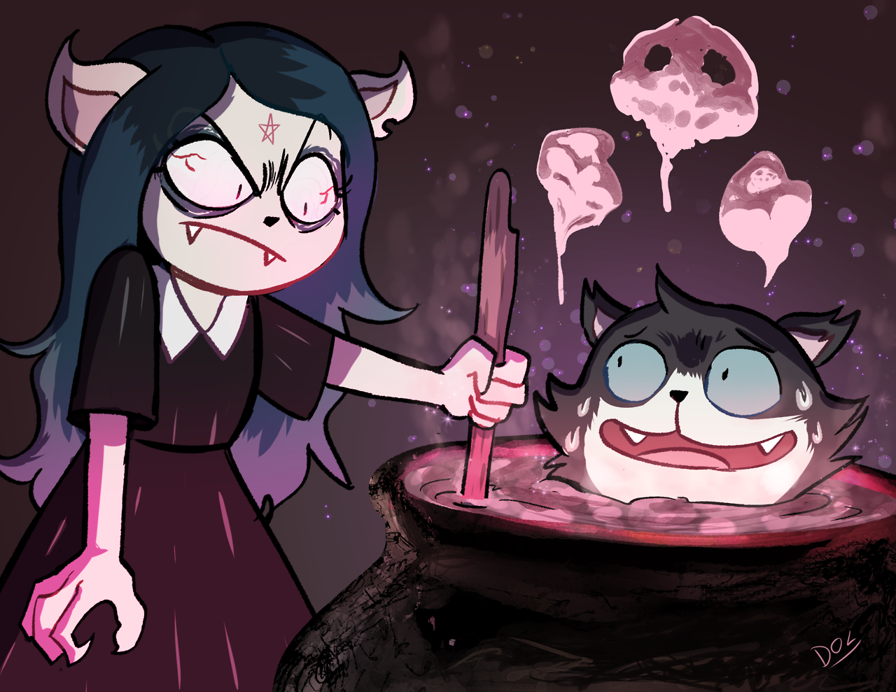 cartoonhangover: Oh Edgar. You’re always ruining Claire’s hard work ...