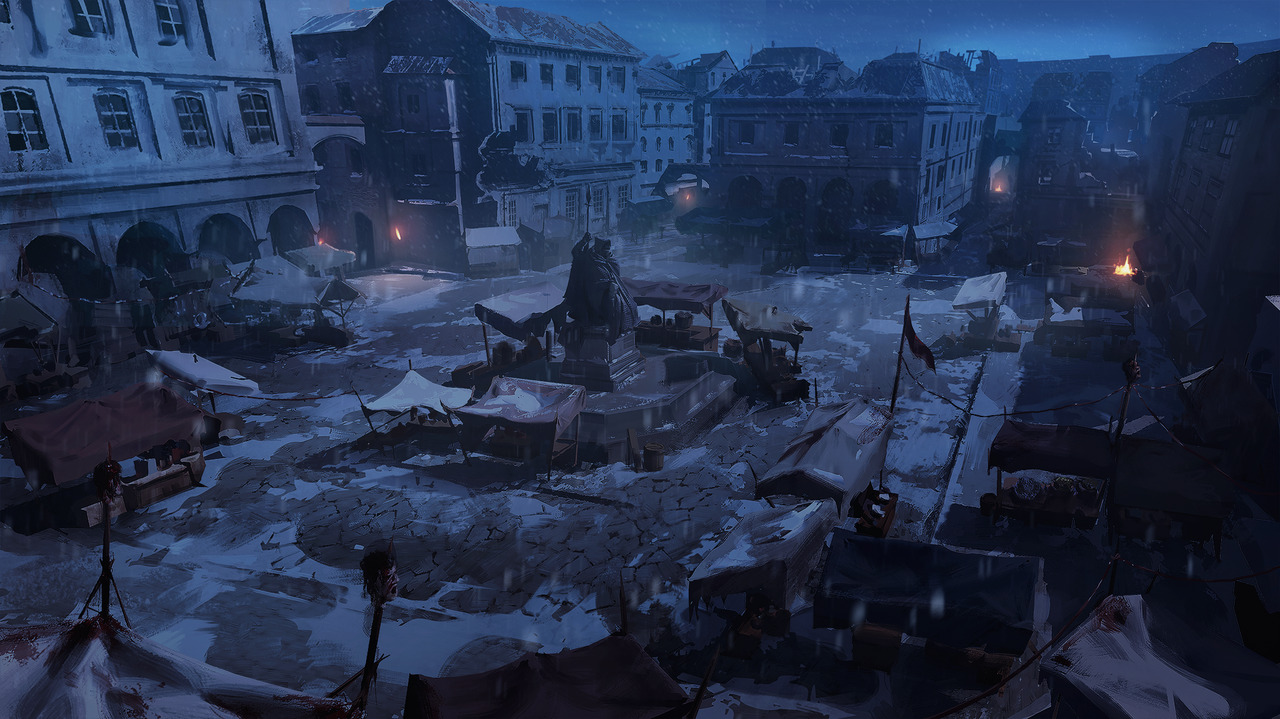 Feeling moody blue, here’s a Robby Johnson background painting for ...